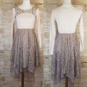 Ryu | Dresses | Womens Ryu Tulle Lace Tea Dress Modcloth Anthro | Poshmark